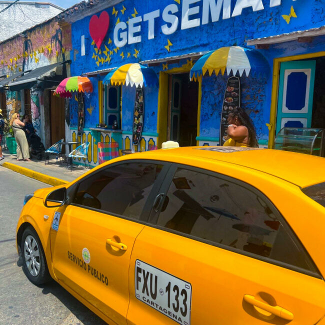 Taxis in Cartagena: Getting Around Using Taxi Cabs - Being Christina Jane